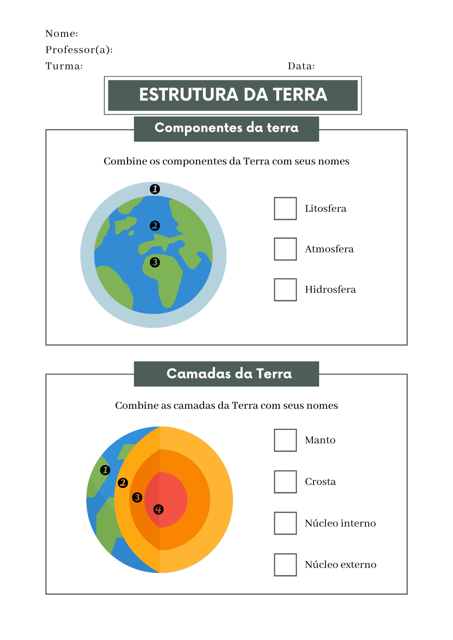 Combo Camadas da Terra – Lojinha virtual da Teachersbio